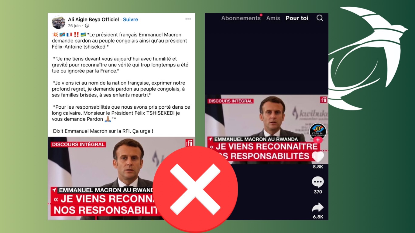 🎧 Faux, Emmanuel Macron n’a pas présenté ses excuses à la RDC pour les ...